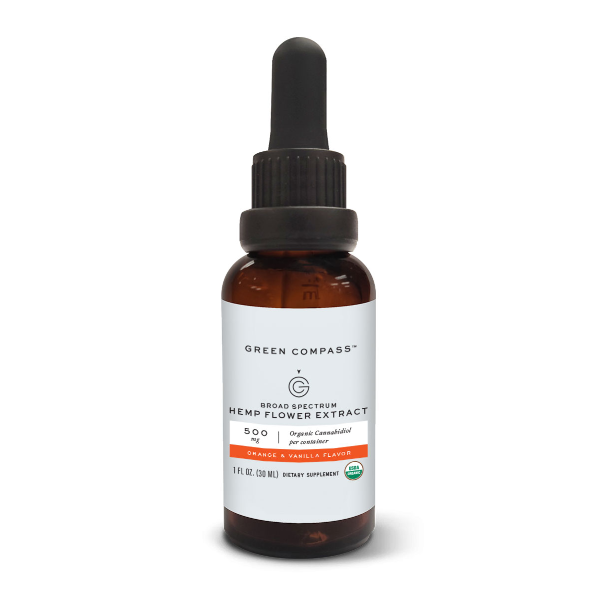 500mg Organic Broad Spectrum Hemp Flower Extract - Blood Orange and ...